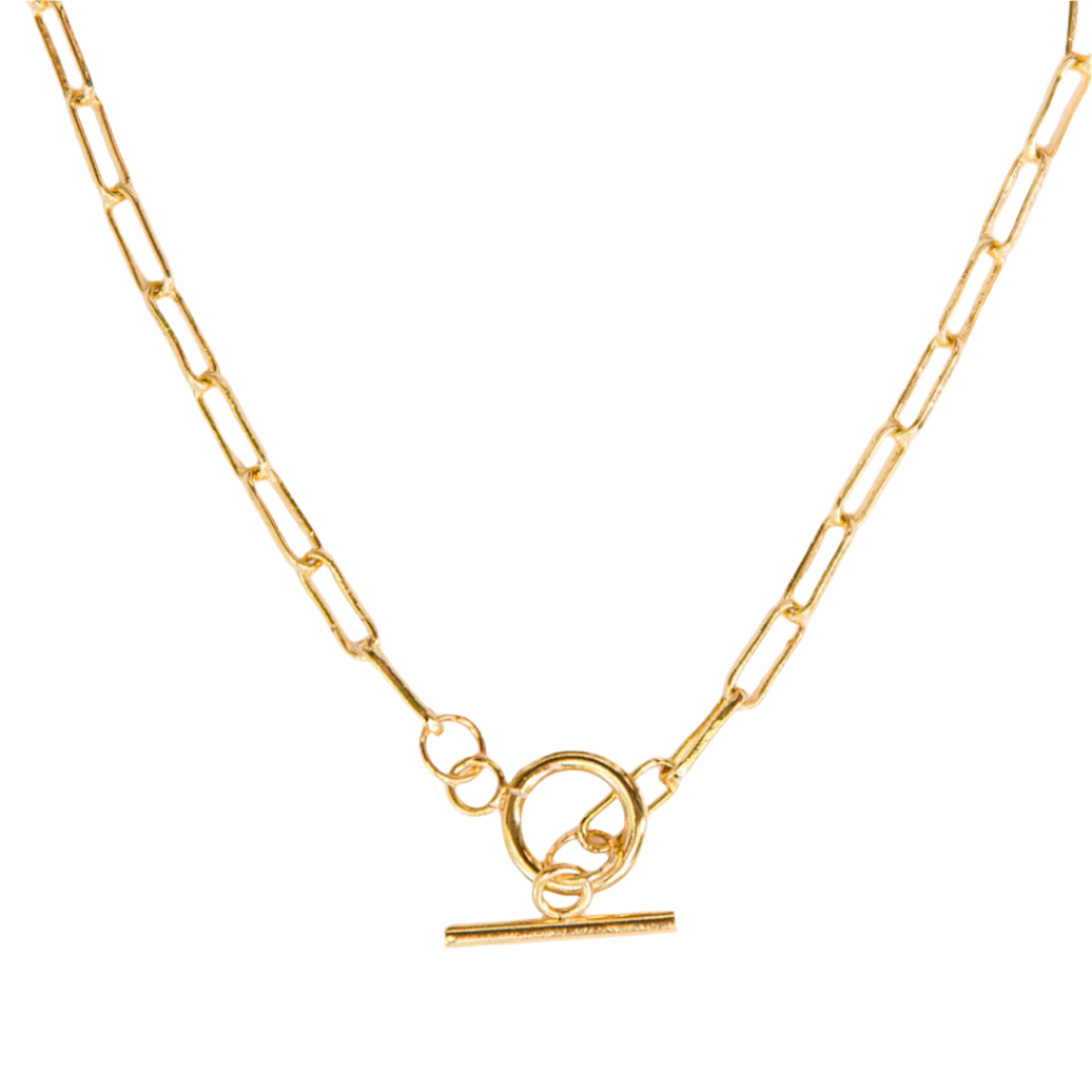 Paperclip Chain Toggle Necklace – Designed For Joy