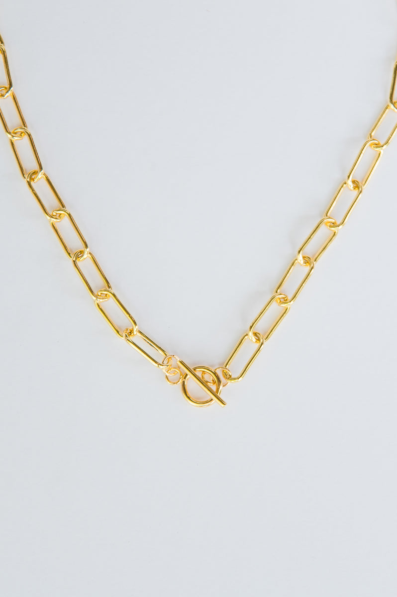 Paperclip Chain Toggle Necklace – Designed For Joy